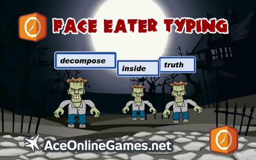 Face Eater Typing | AceOnlineGames.net