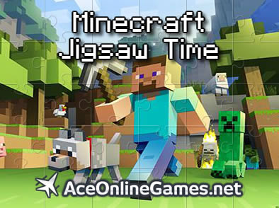 Minecraft Jigsaw Time | AceOnlineGames.net